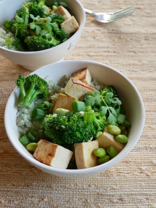 All Green Rice Bowl with Jade Pearl Rice - The April Blake