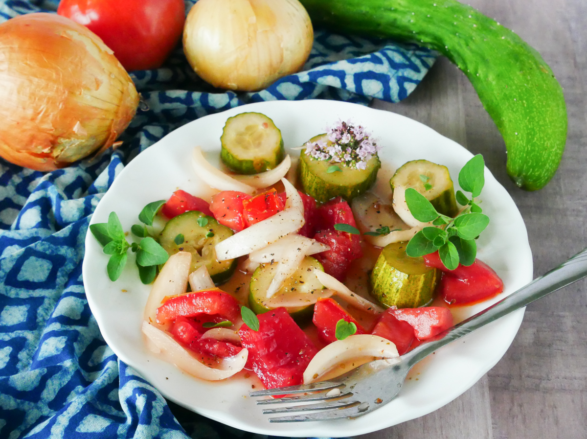 Pickled Summer Vegetables - The April Blake