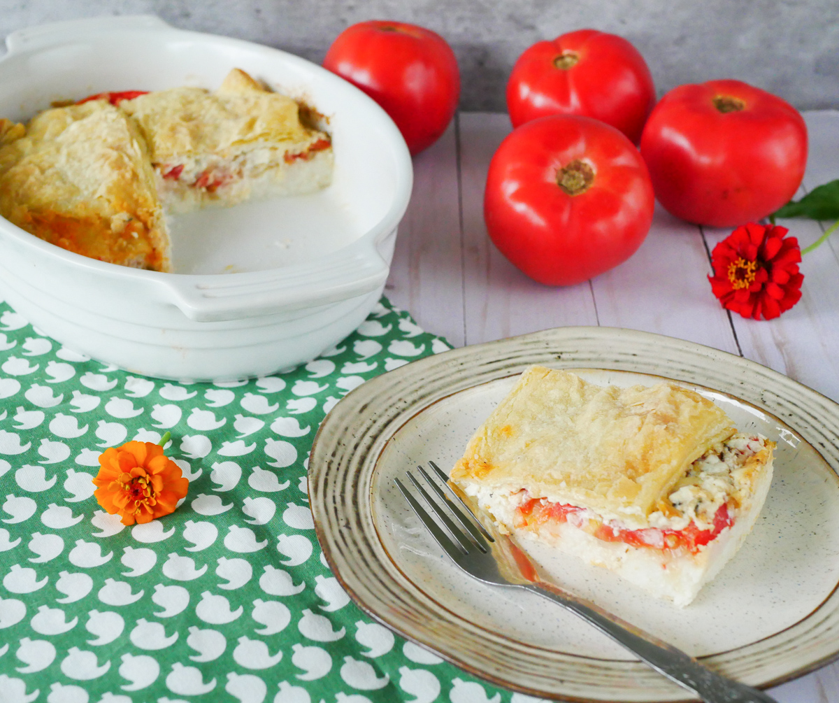 Tomato Pie Grits - The April Blake