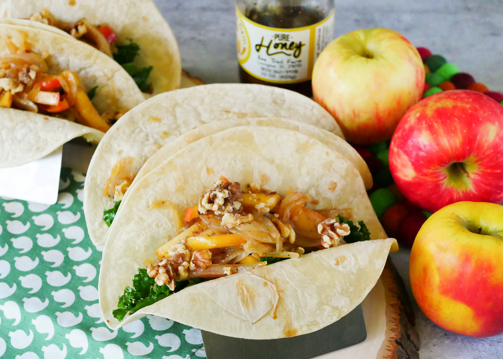 Honeycrisp Apple Tacos - The April Blake